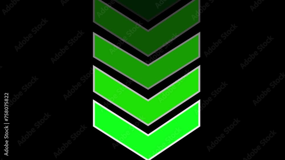 Green arrows indicate the direction of the overlay video layer. swipe ...