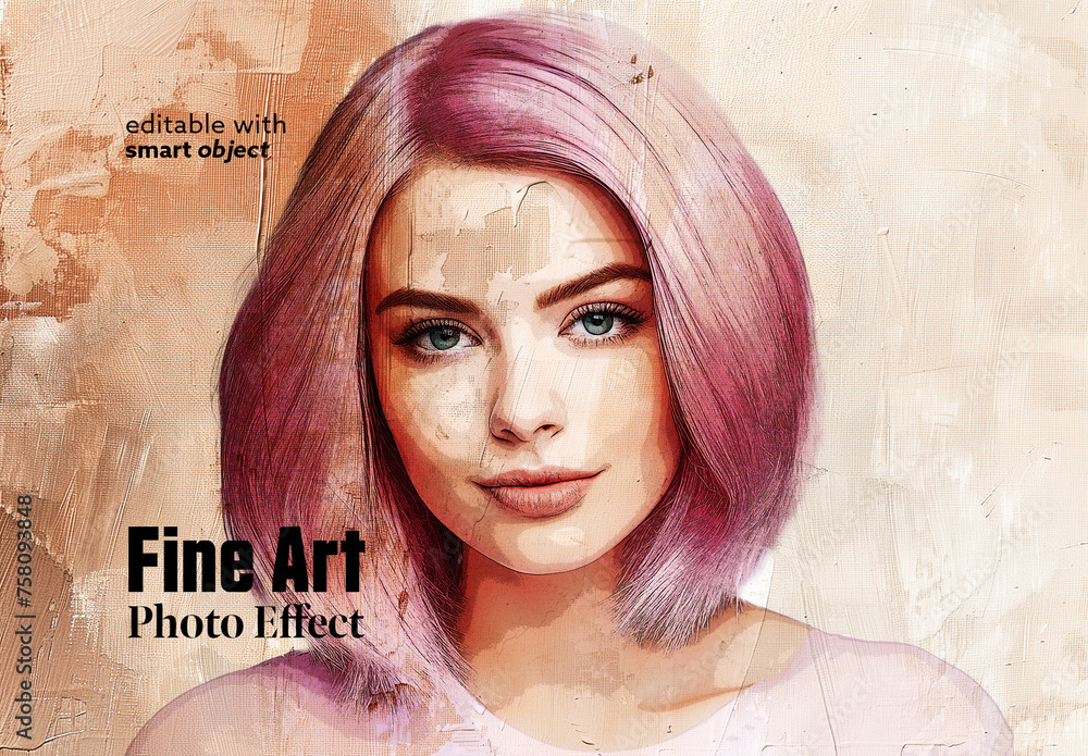 Modelo de Fine Art Photo Effect. Some Elements are AI Generated do ...