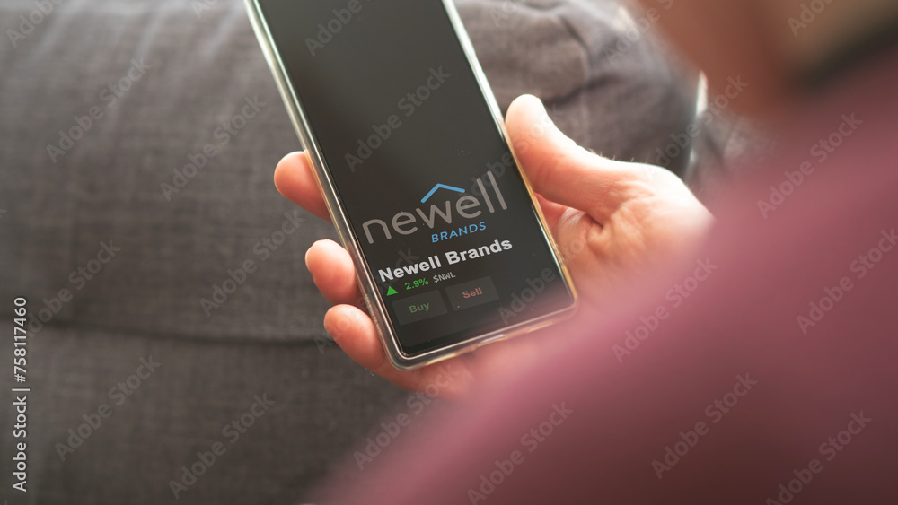 March 12th 2024 Atlanta, Georgia. The logo of Newell Brands on the ...