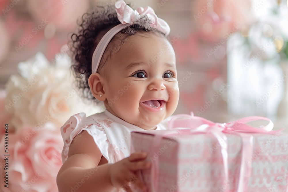 An up-close perspective highlighting the sheer happiness and excitement ...