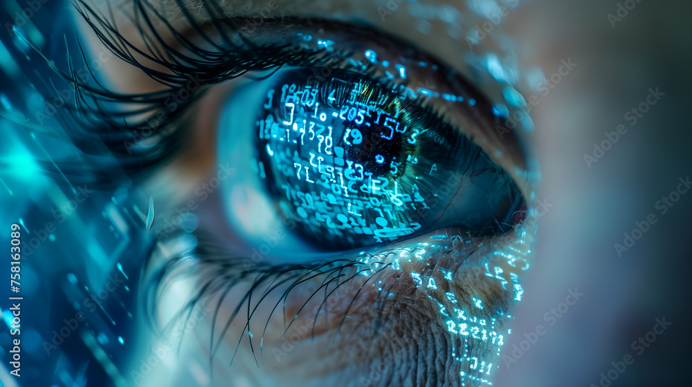 Human eye establishing robust cybersecurity measures and encryption ...