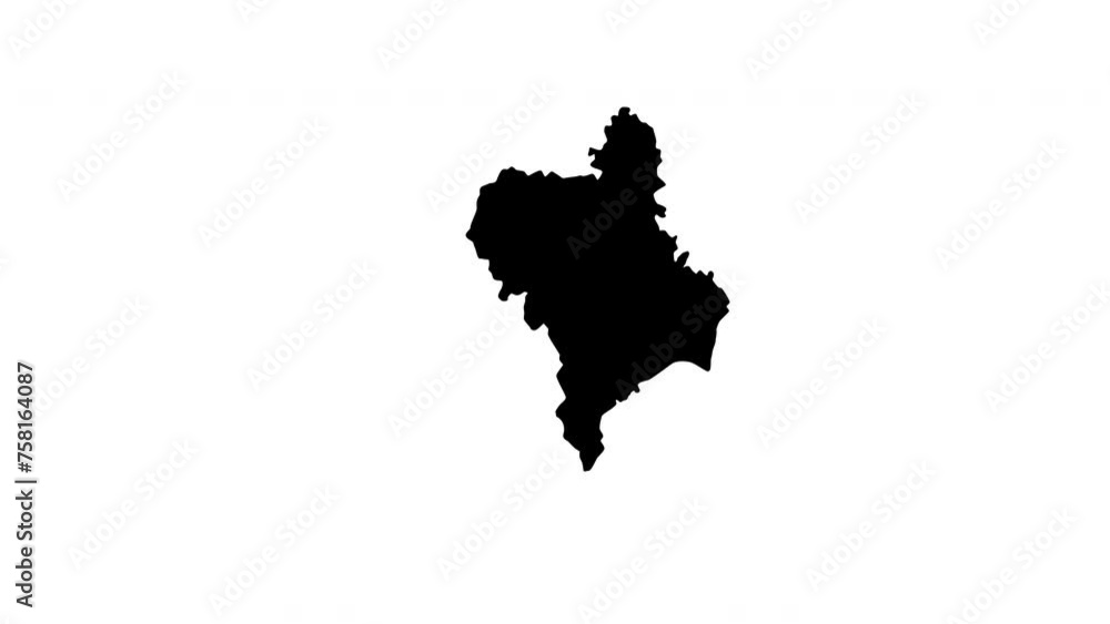 animated video of Ivano Frankivska's map in Ukraine Stock Video | Adobe ...