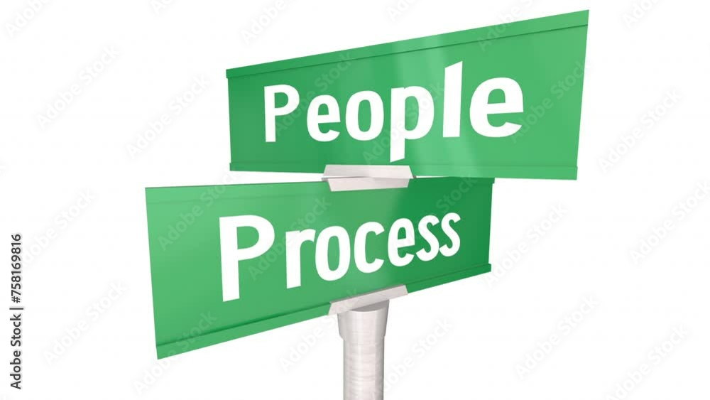 People Over Process Street Road Signs Right Direction Priority Top Core ...