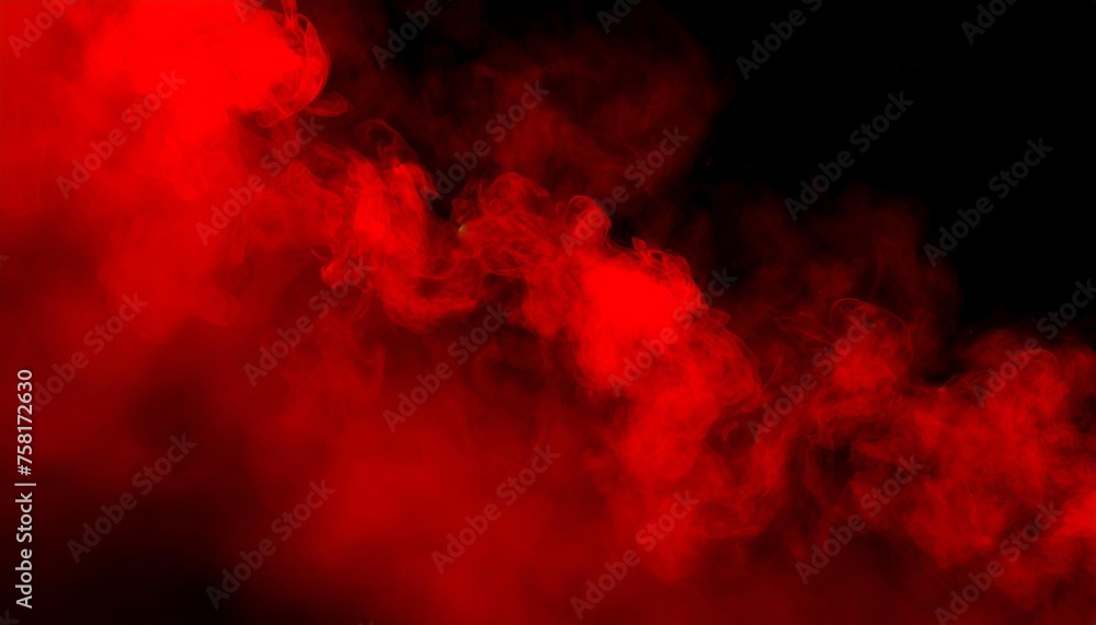 abstract red smoke mist fog on a black background red smoke on a black ...