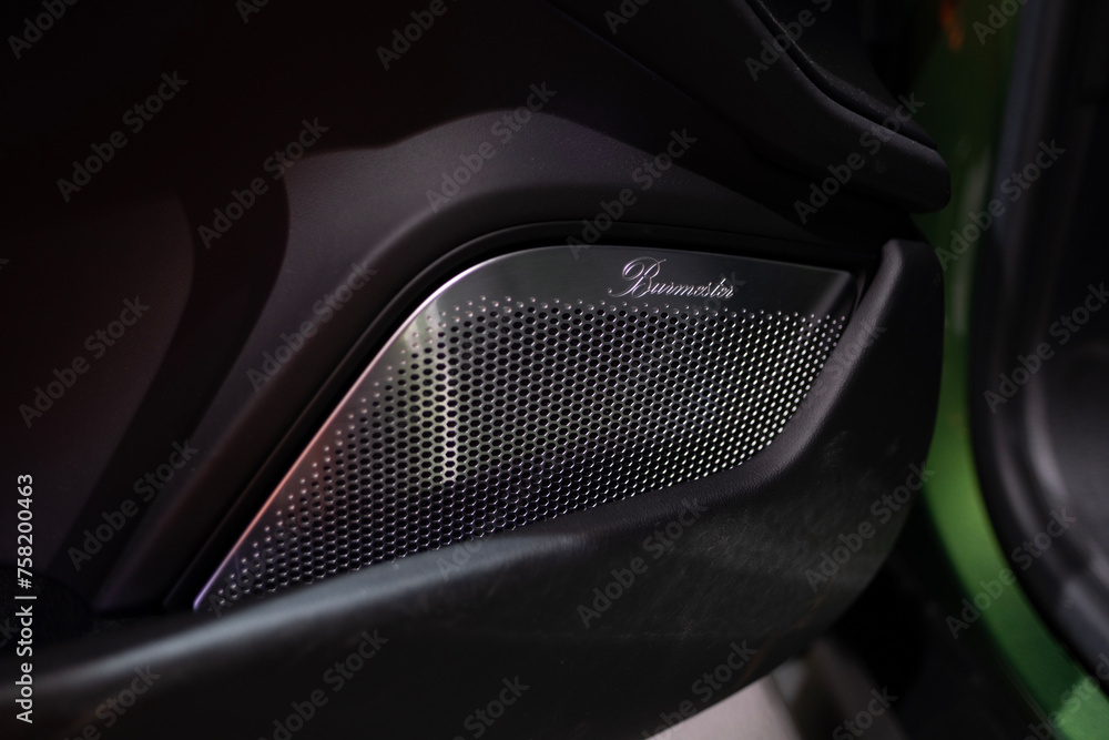 Porsche Taycan speaker of Burmester 3D high-end surround sound system 2 ...
