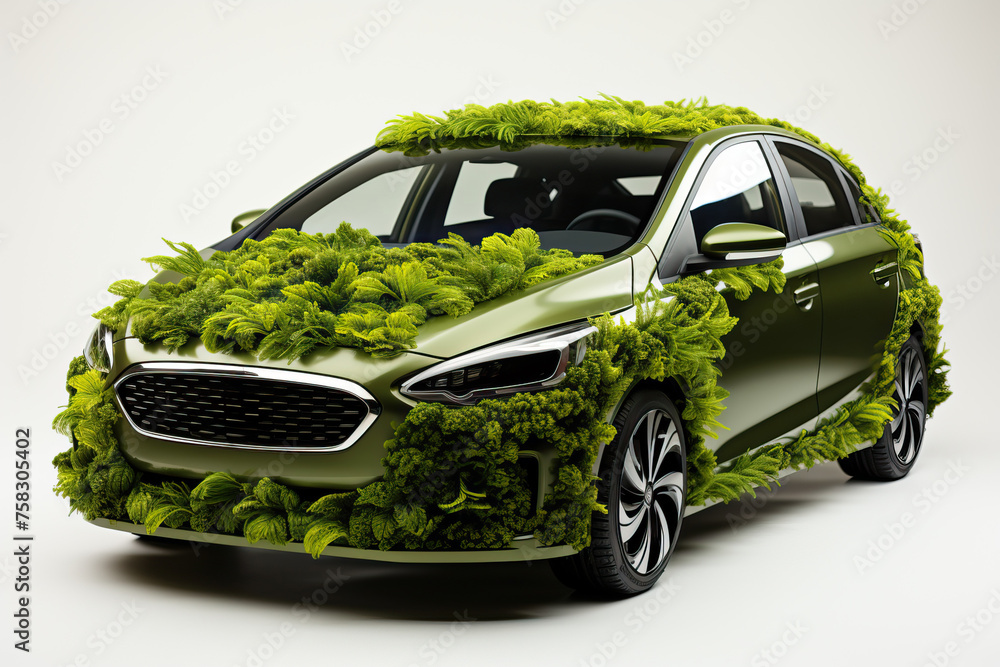 Cars using biofuel and without harmful emissions into the environment ...
