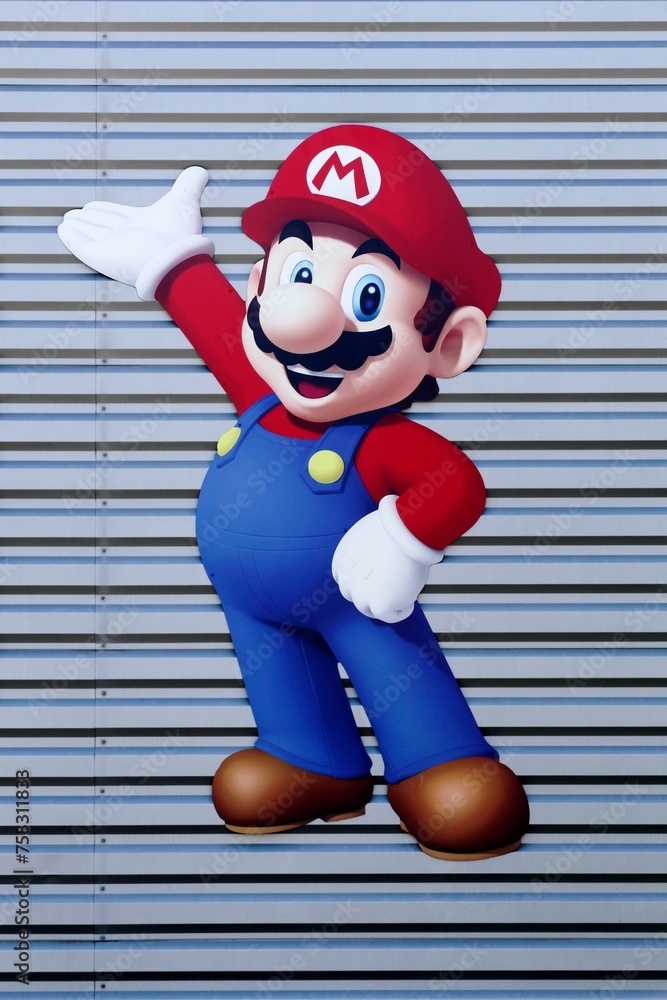 Villefranche, France - May 14, 2020 : Super Mario Bros character on a ...