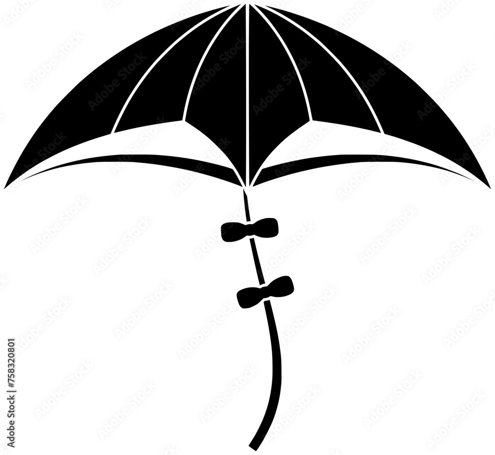 spool illustration kite silhouette festival logo thread icon ...