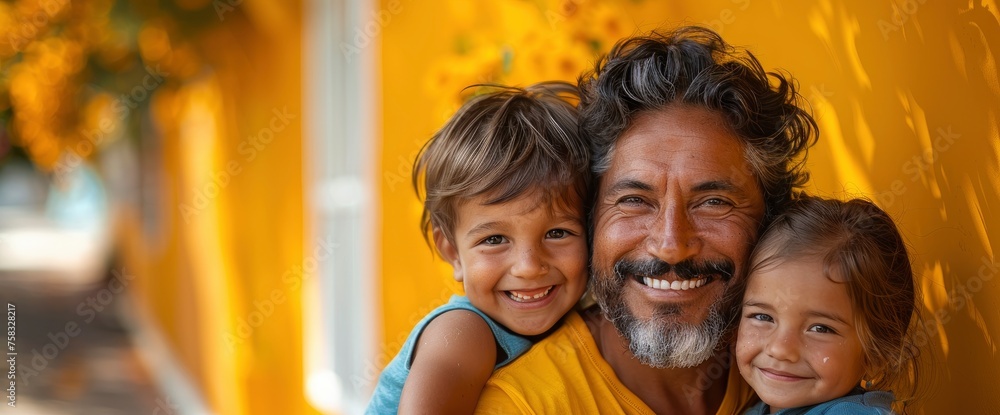 The Coolest Dad Portrait Of Latin Father, Background Images , Hd ...