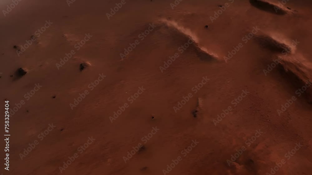 surface of Mars, showcasing its iconic red terrain marked with ...