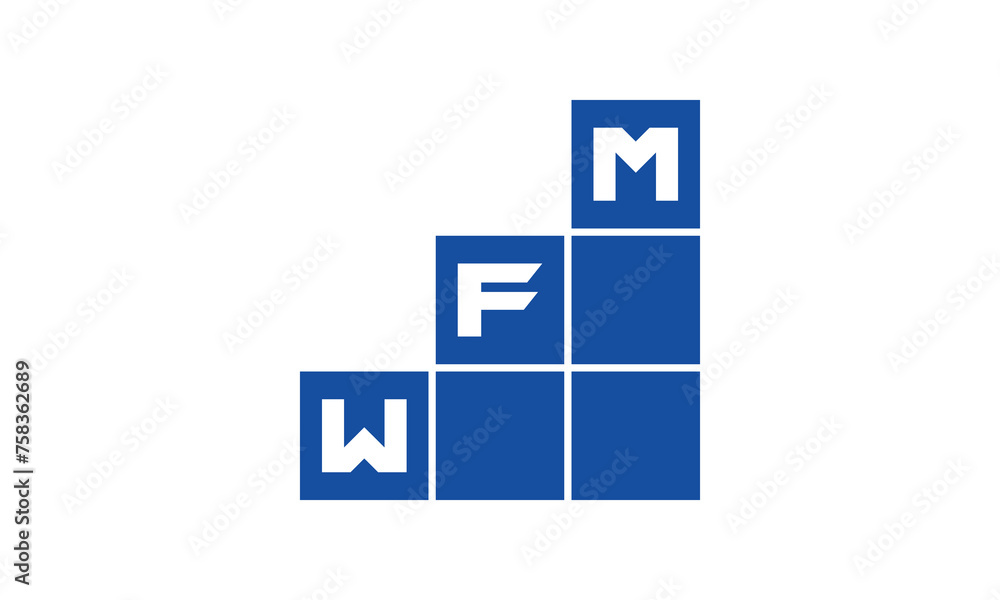 WFM initial letter financial logo design vector template. economics ...