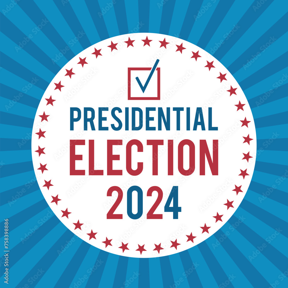 Presidential election 2024 United States of America. USA Patriotic ...
