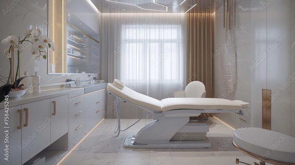 VIP treatment room in a dermatology and beauty clinic showcasing ...