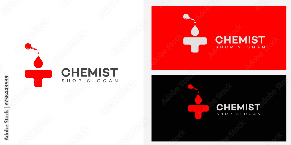 Chemist shop logo Icon Brand Identity Sign Symbol Template Stock Vector ...
