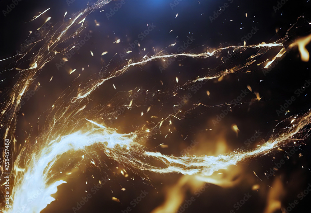 Epic fire animation with flying sparks. Dramatic background stock ...