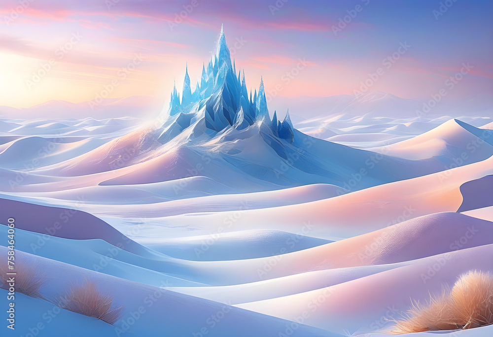 Frozen Desert Landscape, Landscape, Frozen, Desert, Winter, Snow, Cold ...
