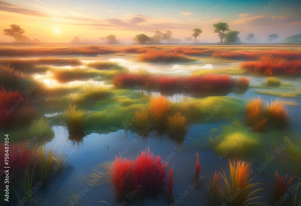Mystical Marshlands Landscape, Landscape, Marshlands, Marsh, Wetland ...