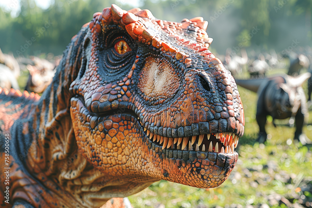 T-Rex = Tyrannosaurus. A powerful carnivorous dinosaur that lived in ...