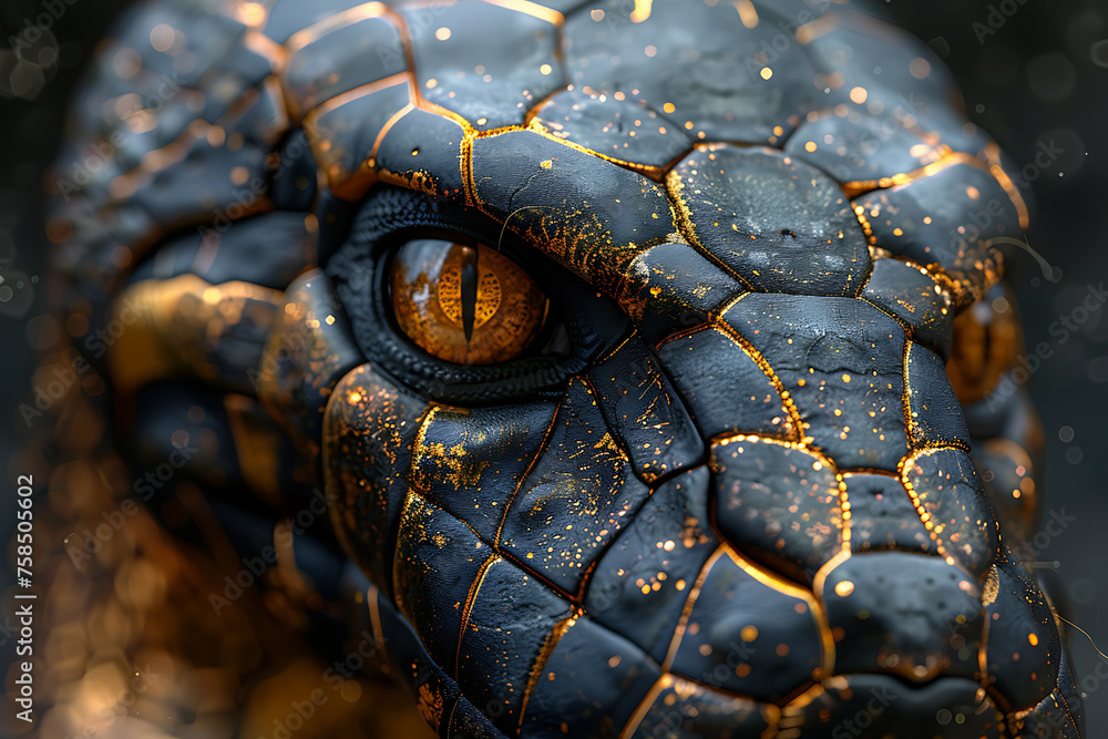 A striking depiction of Apophis, the ancient Egyptian deity symbolizing ...