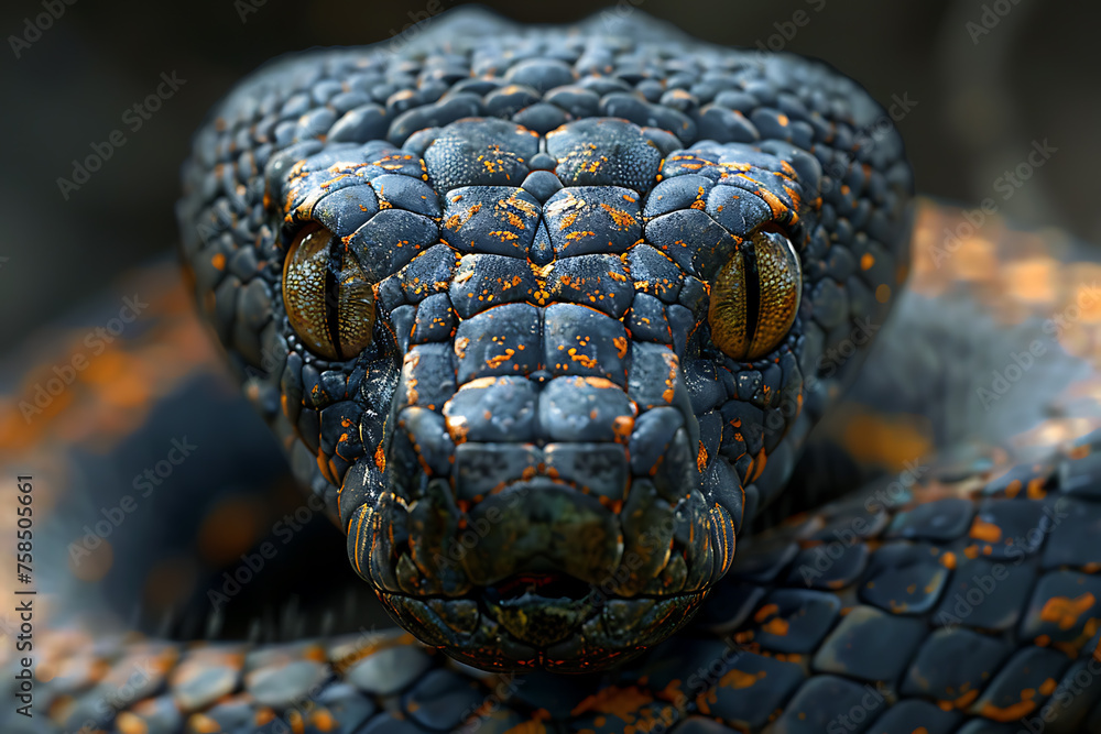 A striking depiction of Apophis, the ancient Egyptian deity symbolizing ...