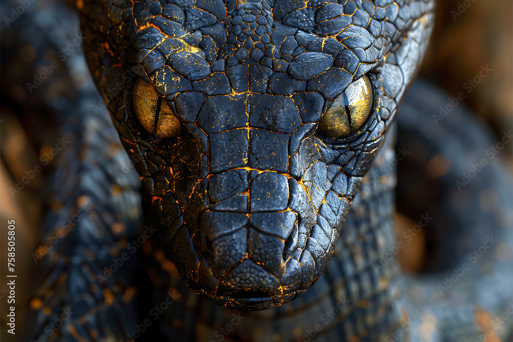 A striking depiction of Apophis, the ancient Egyptian deity symbolizing ...