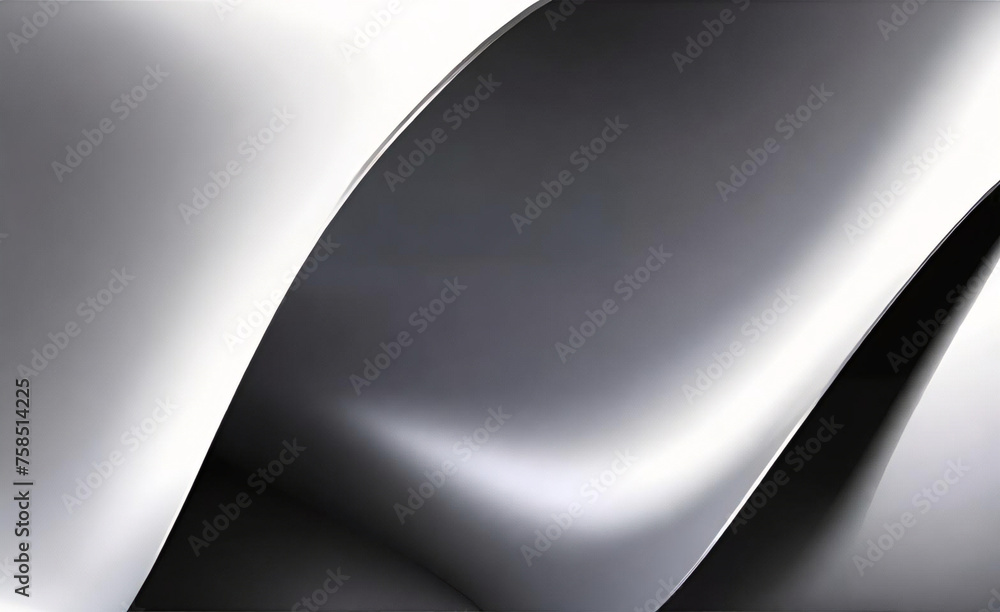 Feche a textura de metal líquido brilhante na cor cinza prateado com ...