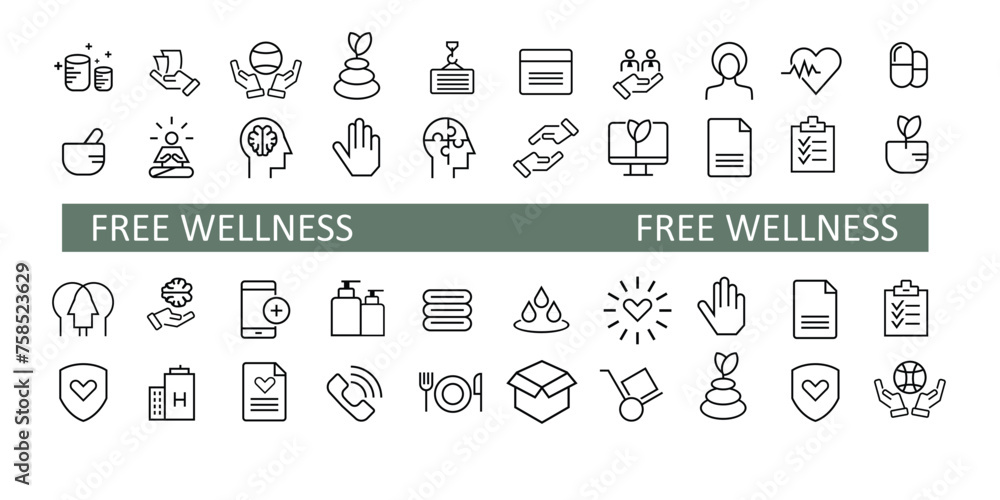 Designing a wellness icon involves capturing the essence of health ...