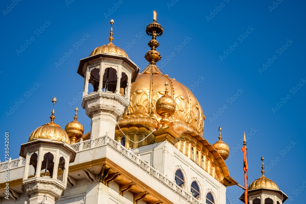 View of details of architecture inside Golden Temple - Harmandir Sahib ...