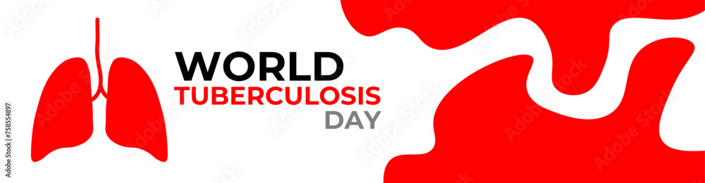 World Tuberculosis Day Vector Illustration on March 24 with Lungs and ...