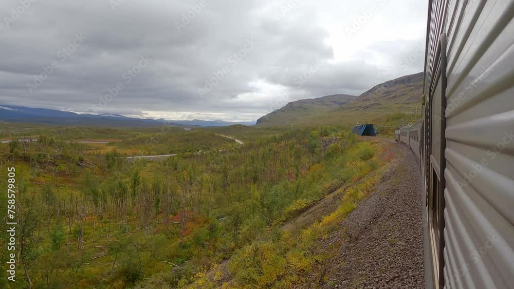 Vidéo Stock Camera on board a train showing the movement of the train ...