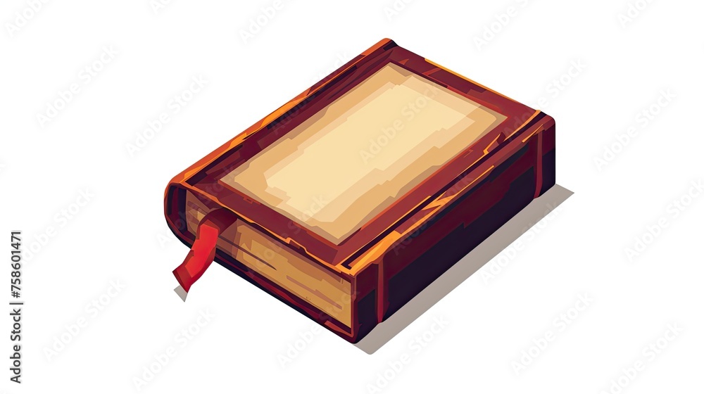 Pixel book. Pixel art, style, reading, page, knowledge, library, paper ...