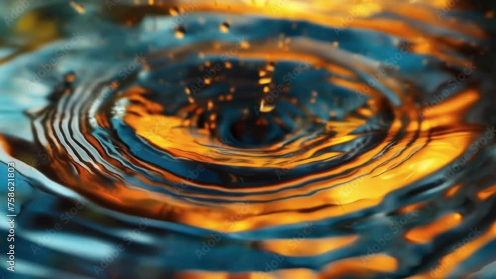 A mesmerizing display of swirling colors and distorted shapes as a ...