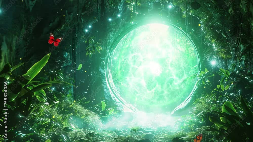 cinematic shot inter dimensional being emerges. space illustration ...