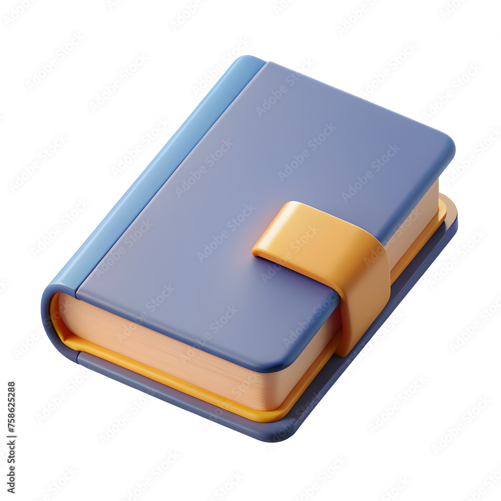 3d book icon of back to school PNG photo, 3d render style PNG icon of ...