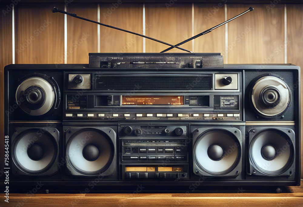 80s boombox radio full wall vintage 1980s amp amplifier antique audio ...