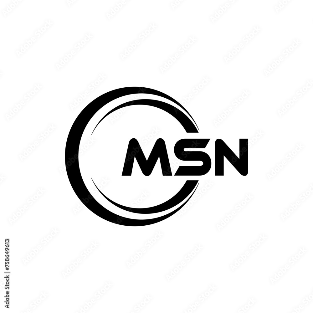 MSN Logo Design, Inspiration for a Unique Identity. Modern Elegance and ...
