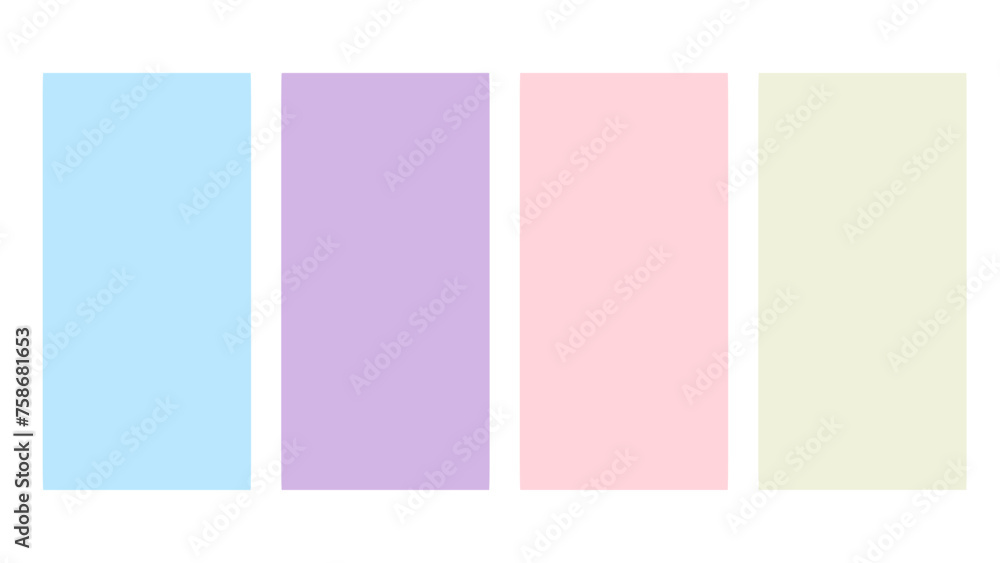Blue, purple, pink, and white color palette. Set of bright color ...