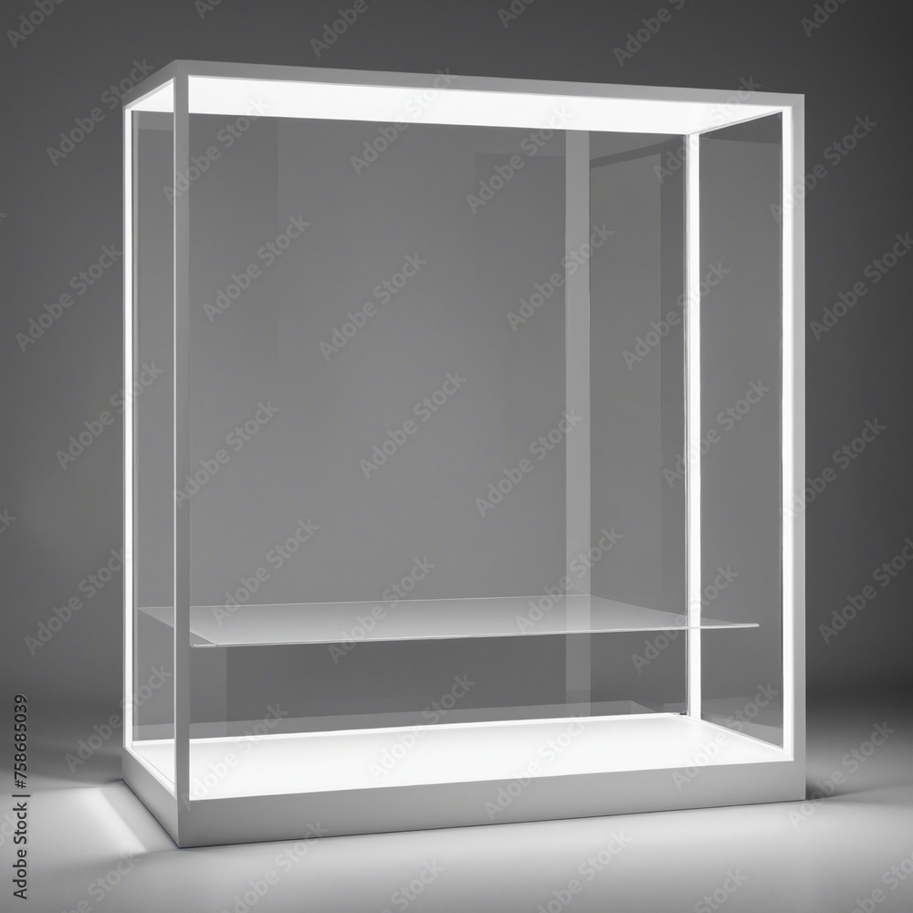 blank space glasses box display window showcase with copyspace studio ...