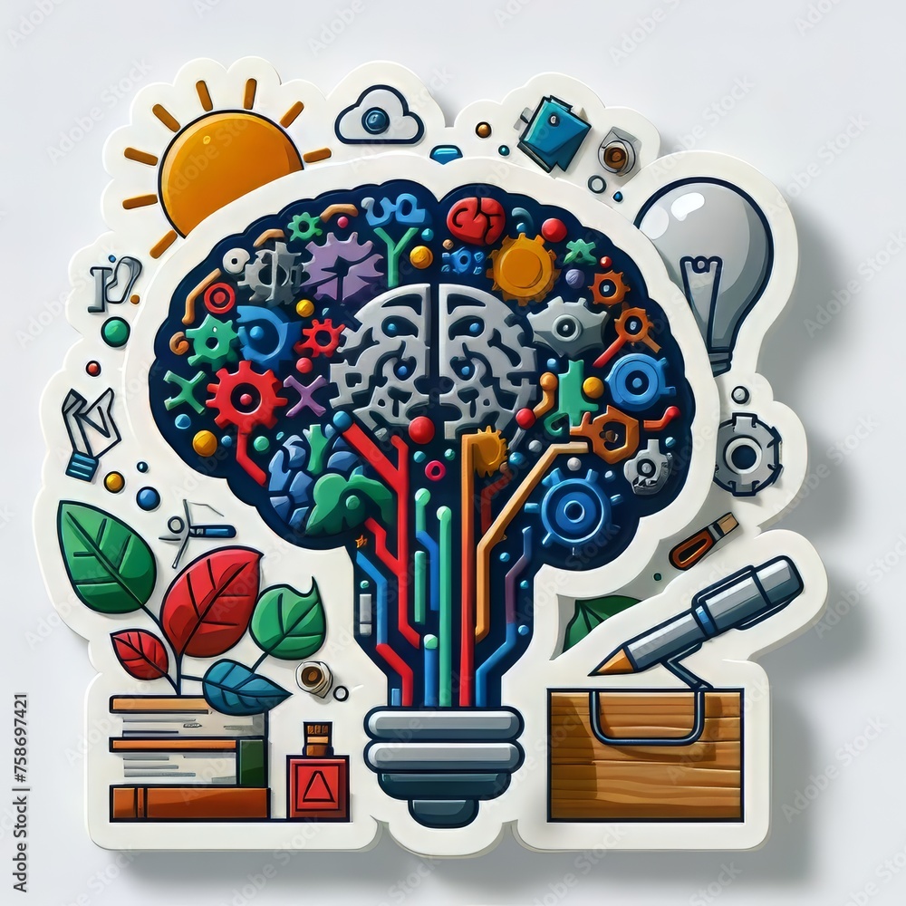 Ignite Mind: Innovative Idea Generation and Skill Development. back to school concept ...