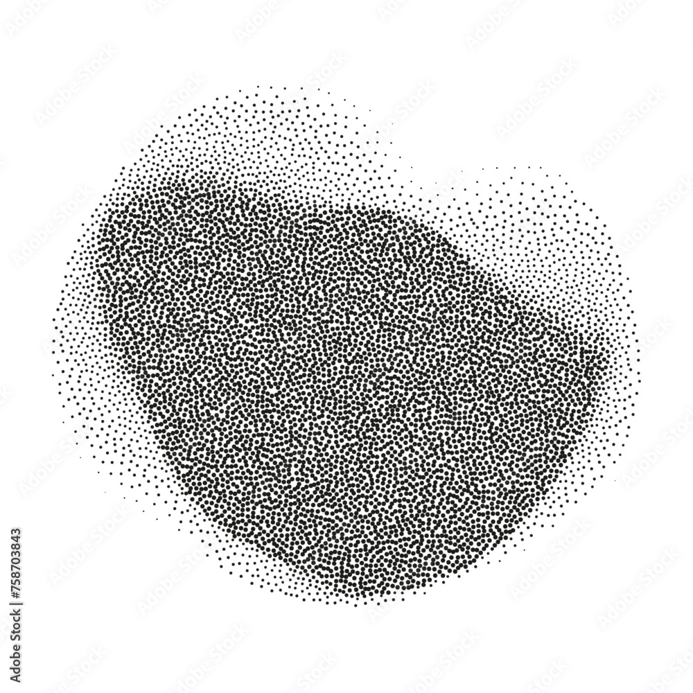 Collage with pattern of circles, dots, and pixels in a gradient effect ...