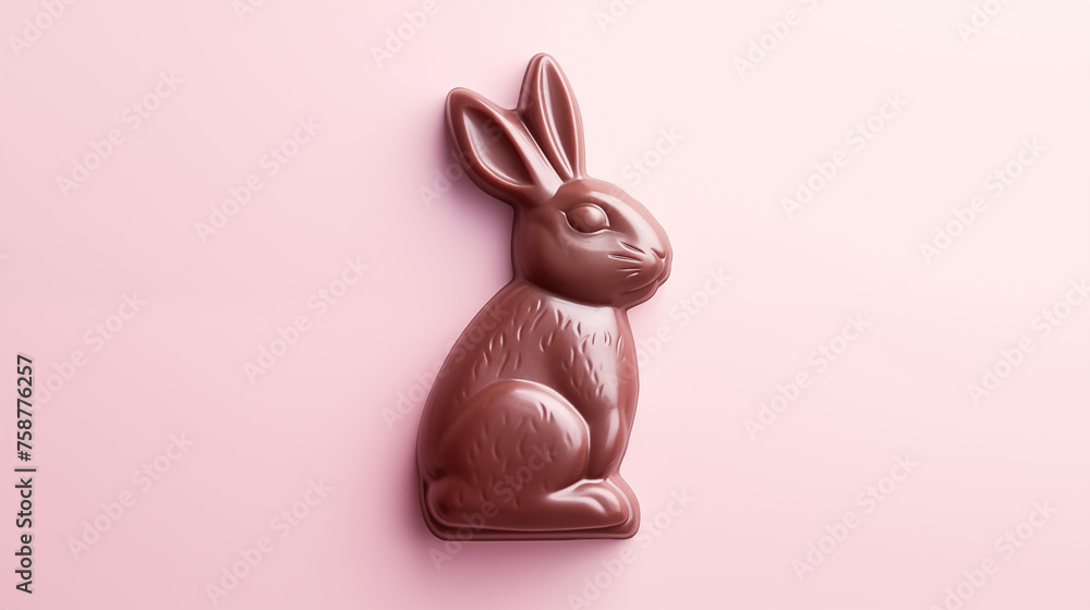 Petit lapin en chocolat. Lapin de Pâques. Fête et chocolat de Pâques ...