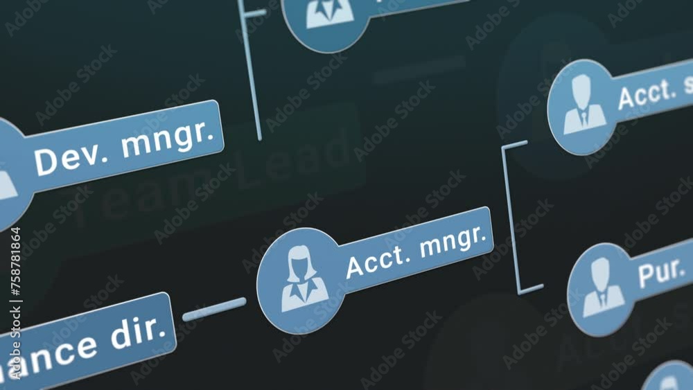 company organization chart, team work concept, employees hierarchy, job ...