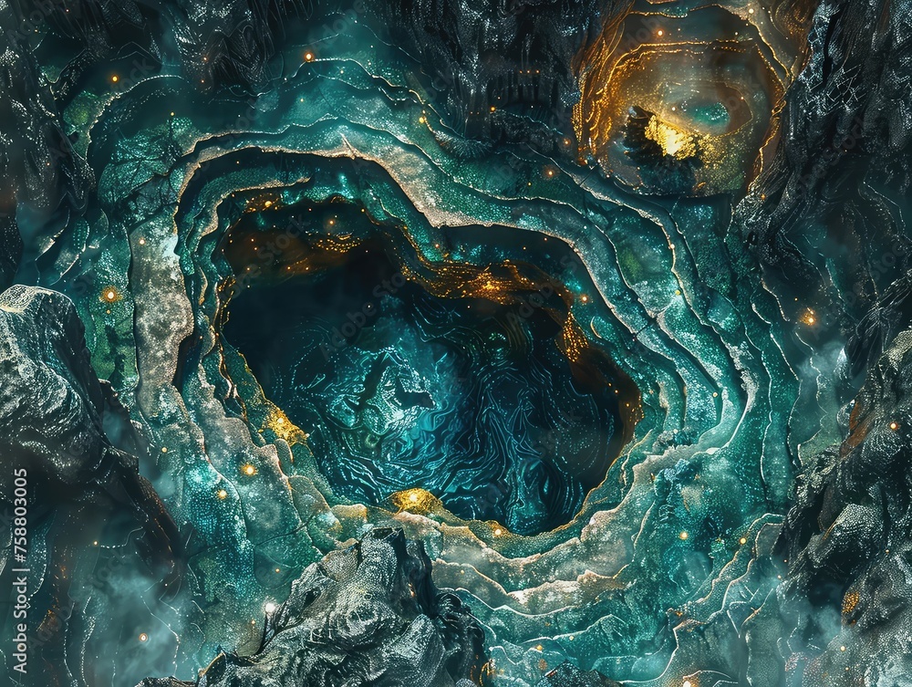 Aerial view of a Journey to the Center of the Earth: Visualize an ...