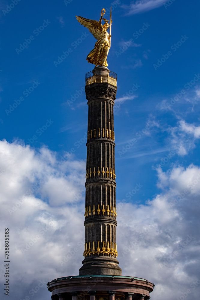 September 2022 - Victory Column, Siegessäule, 67m-high gilded column ...