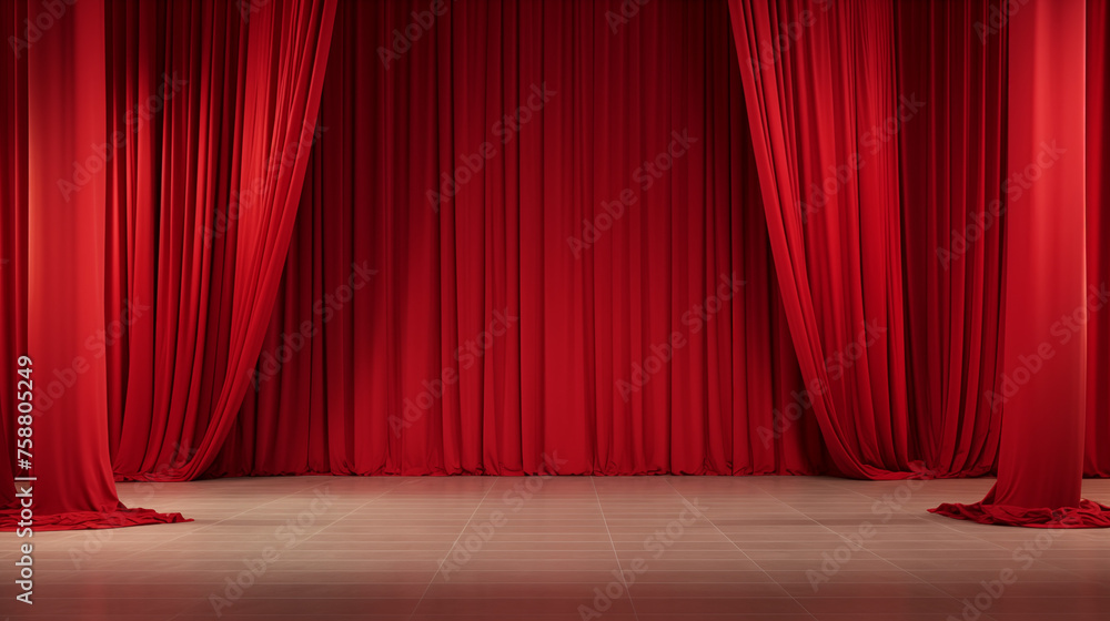 Intérieur design d'une maison ou appartement avec de longs rideaux ...