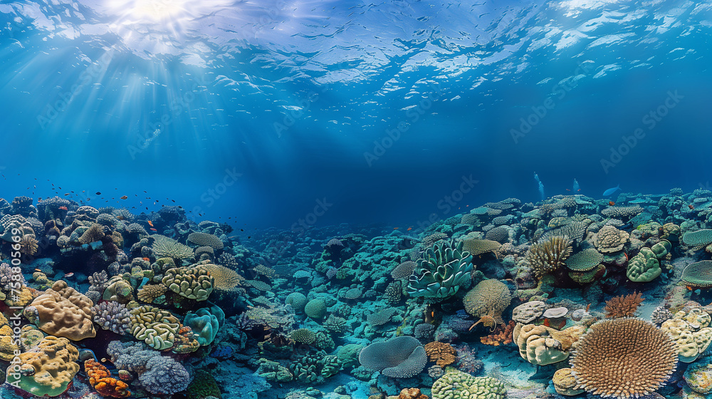 underwater photography of coral reefs with fish and fauna Stock Photo ...