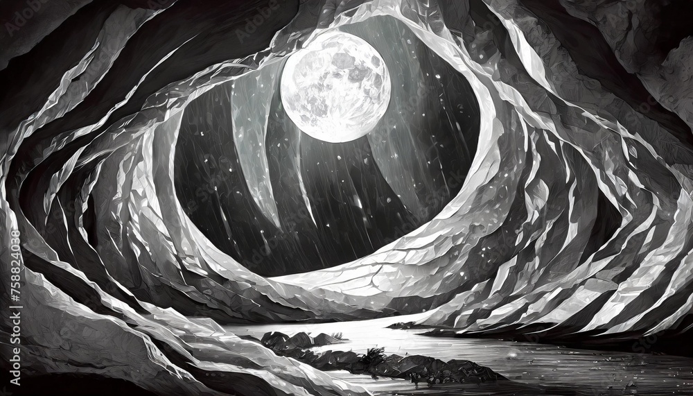 beneath a double moon s silver glow crystalline caves conceal portals ...