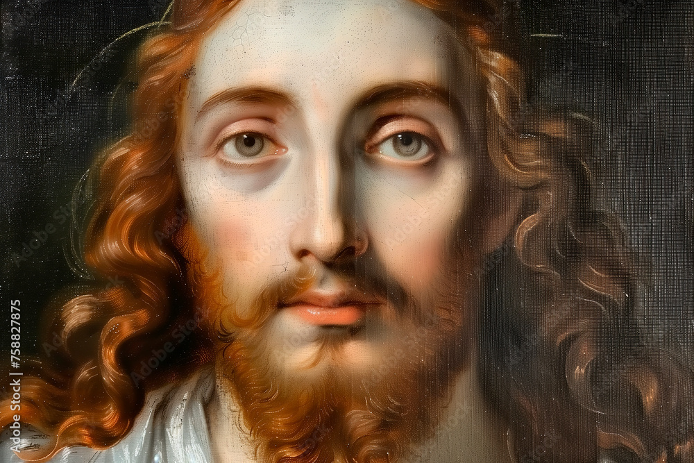 A Portrait of Jesus, radiating the divine light of God's Son ...