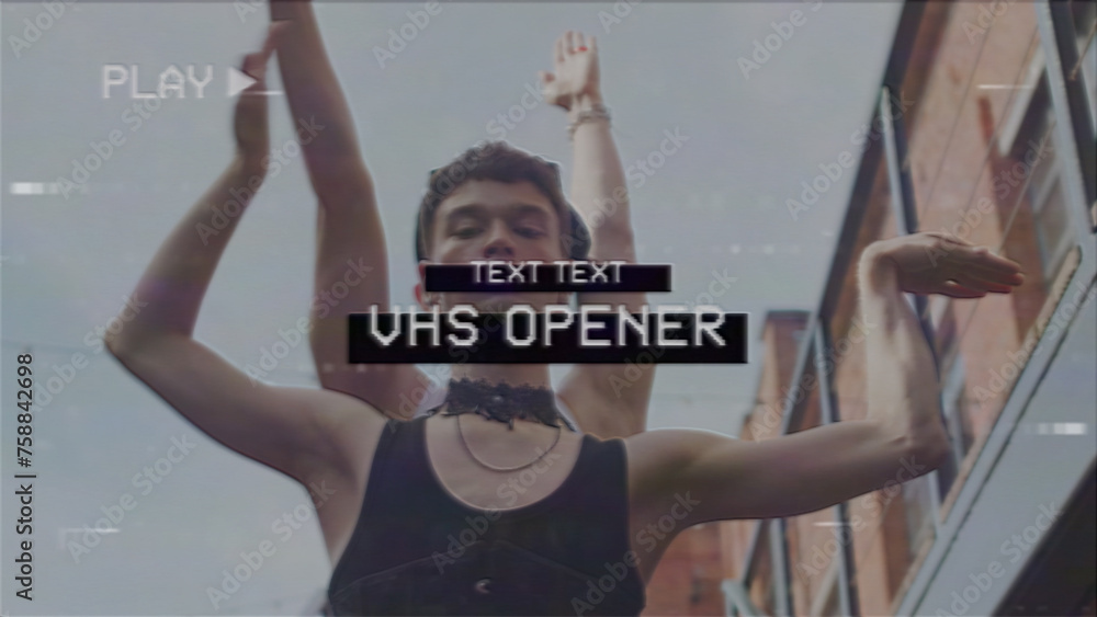 VHS Opener Stock Template | Adobe Stock