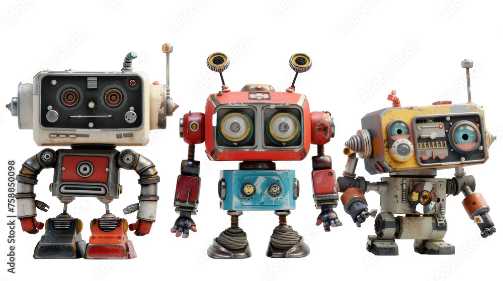 Toy Robot Championship on Transparent Background PNG Stock Photo ...